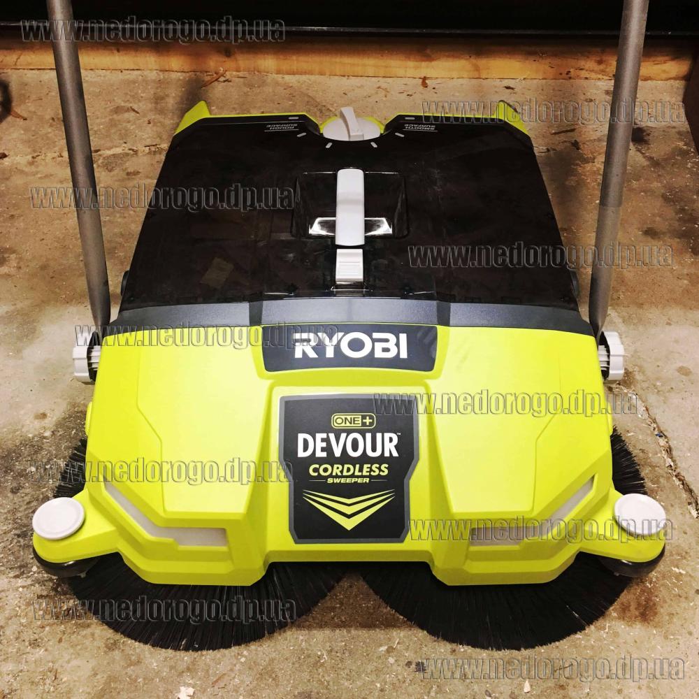 Ryobi R18SW3-0 ONE+ машина щёточная уборочная аккумуляторная, щеточный ...