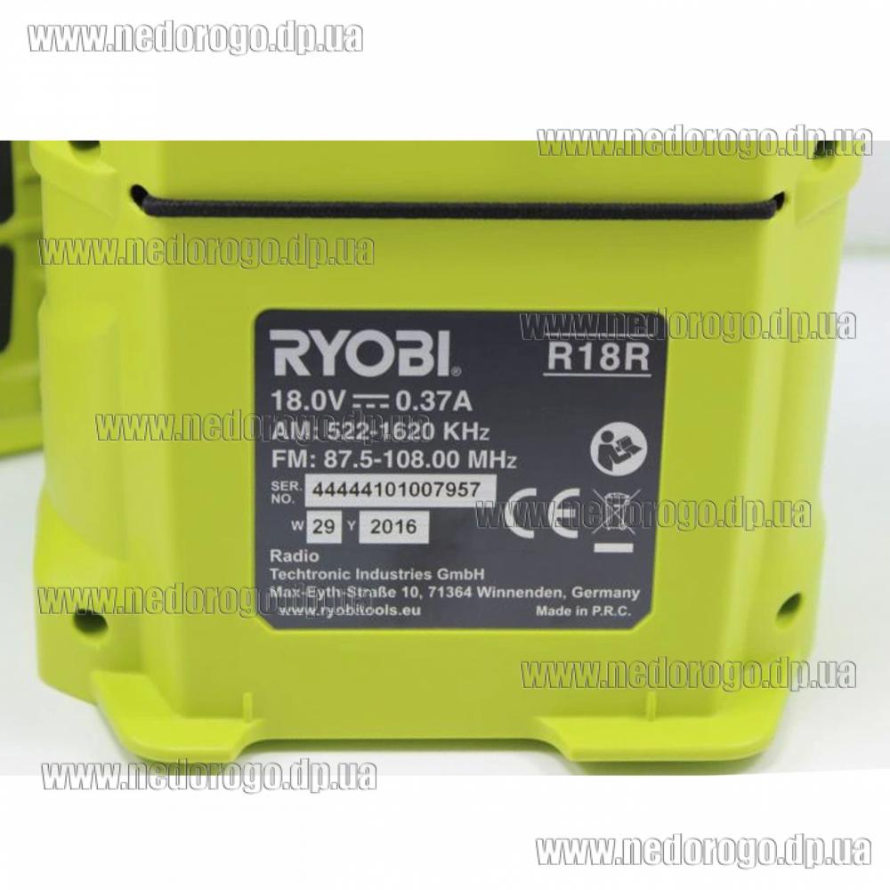 Ryobi R18R-0 ONE+ аккумуляторный радиоприемник с Bluetooth и USB ...